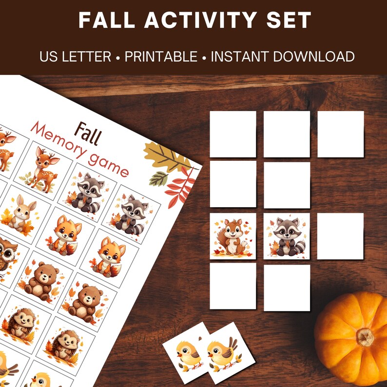 Fall Printable Activity Bundle for Kids | Fall Party Game and ...