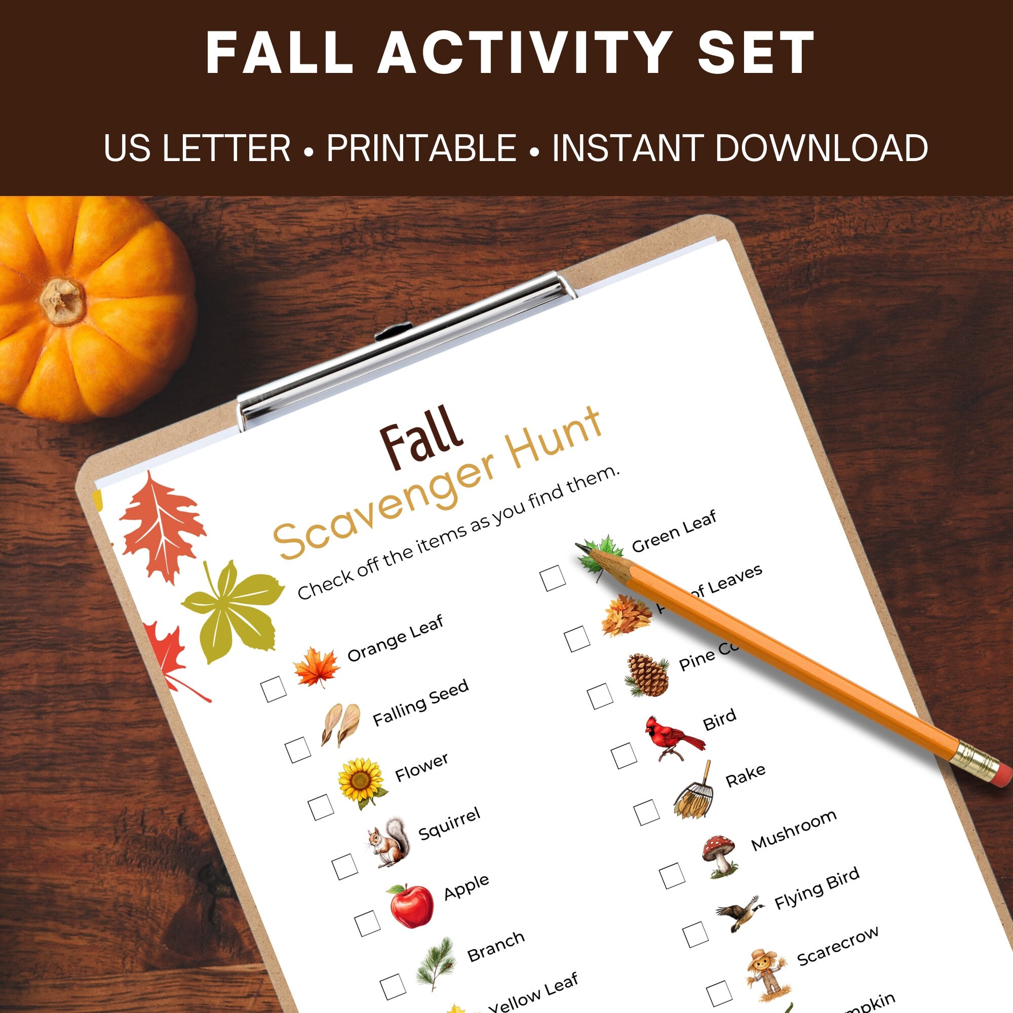Fall Printable Activity Bundle for Kids | Fall Party Game and ...