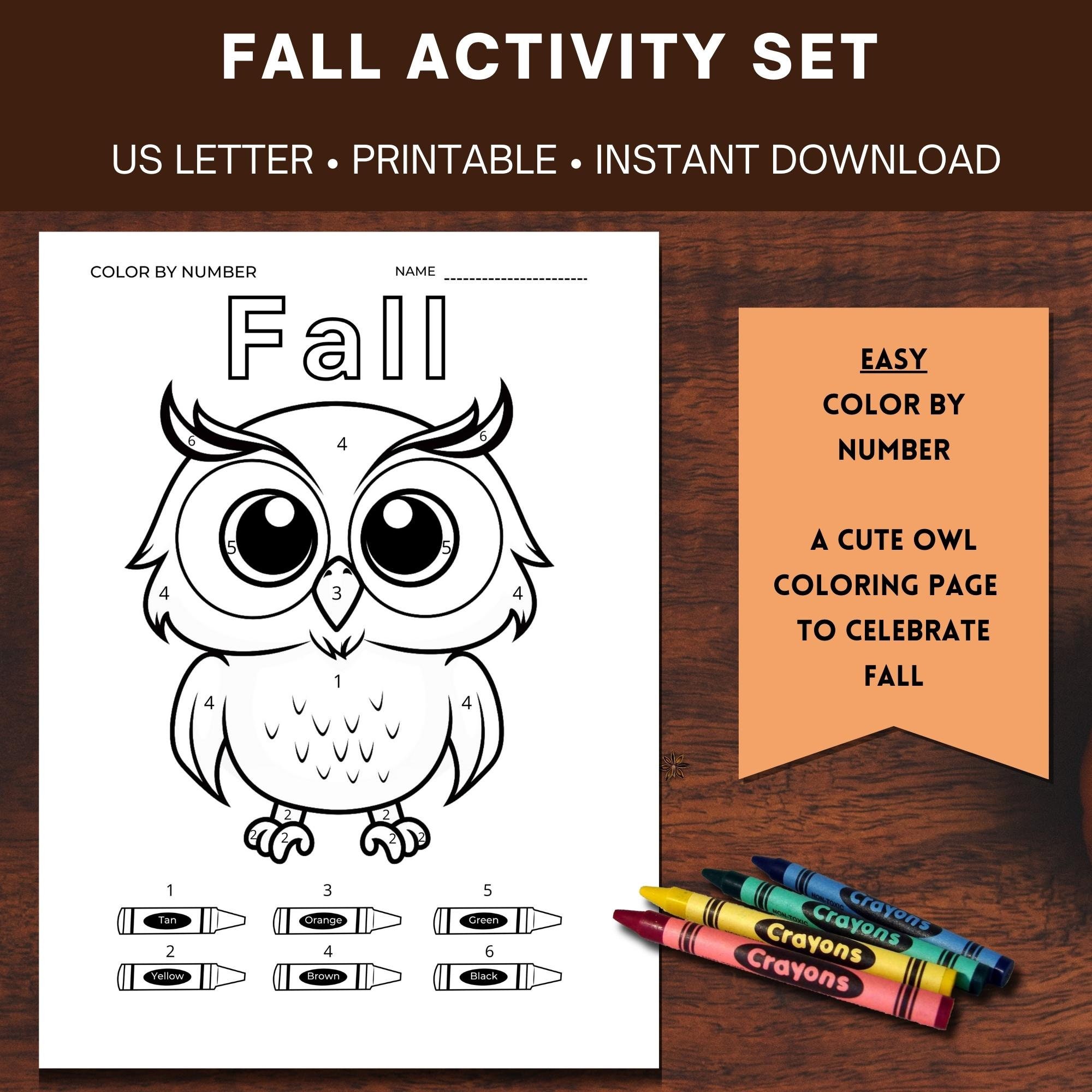 Fall Printable Activity Bundle for Kids | Fall Party Game and ...