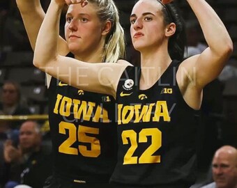 Caitlin Clark Yellow 22 Badass Photo Print E2 - Indiana Fever - Caitlin ...