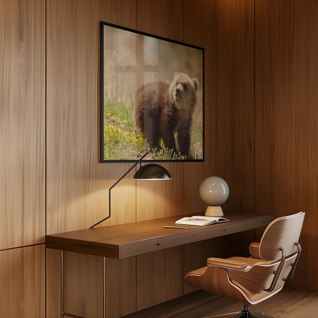 Bear Cub Poster: Nursery and Kids Room Wall Art (horizontal Print) - Etsy