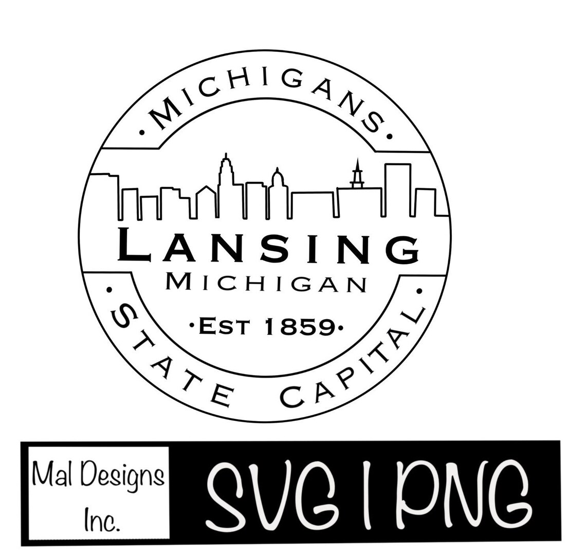 Lansing Michigan | SVG | PNG | Download | Cricut | Silhouette - Etsy