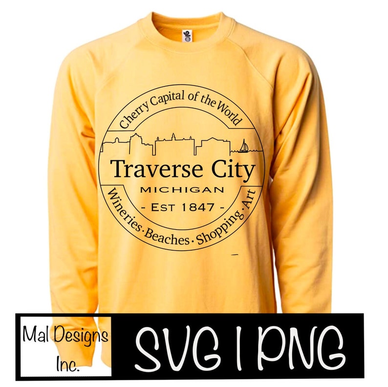 Traverse City | Cherry Capital of the World | SVG | PNG | Download ...