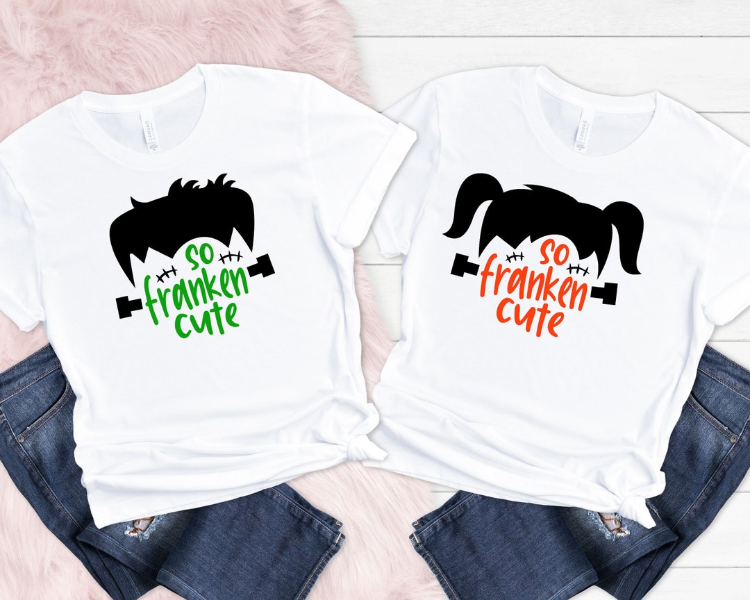 So Franken Cute Shirt Frankenstein Boy and Girl Halloween - Etsy