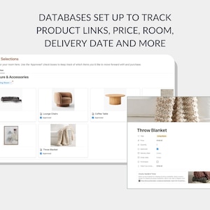 Home Interior Design Planner - Notion Template - Etsy