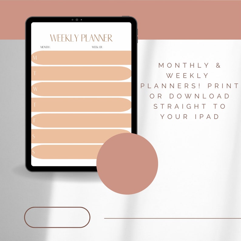 Minimalist Planner - Etsy