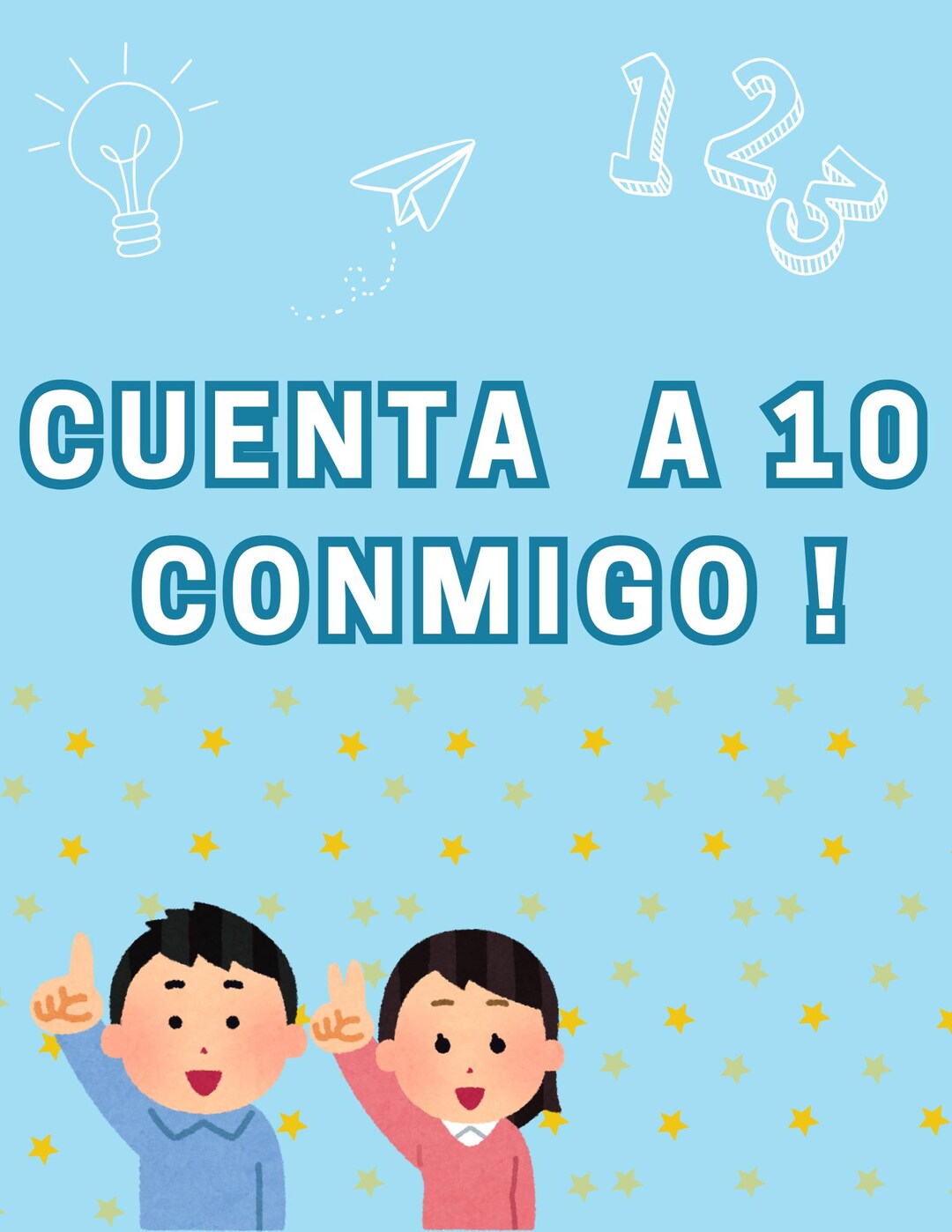 Enseña a Tu Pequeño a Contar Del 1 Al 10! - Etsy