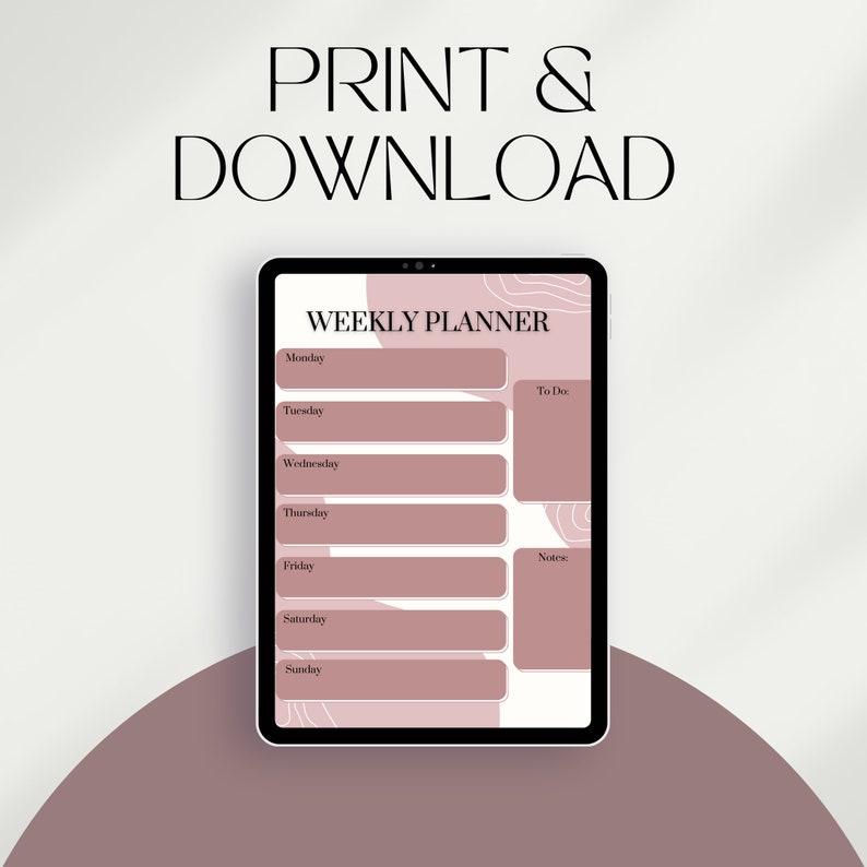 Minimalist Planner - Etsy