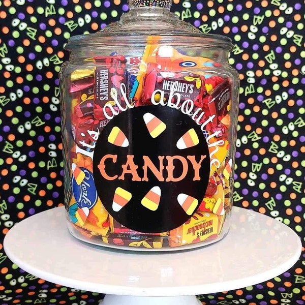 Halloween Candy Jar - Etsy
