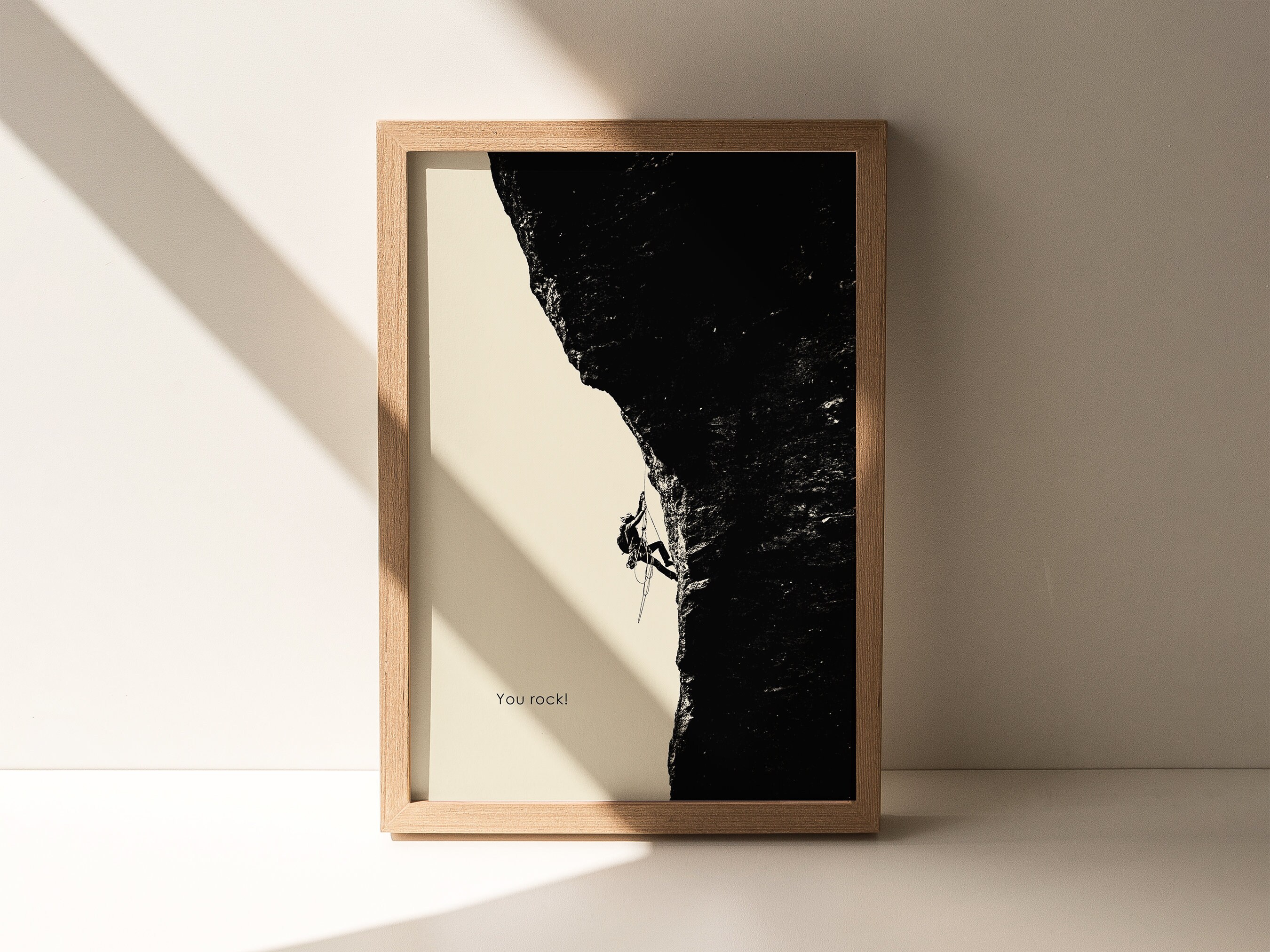 PRINTABLE Rock Climber Art | Silhouette | Extreme Sports | Rock ...