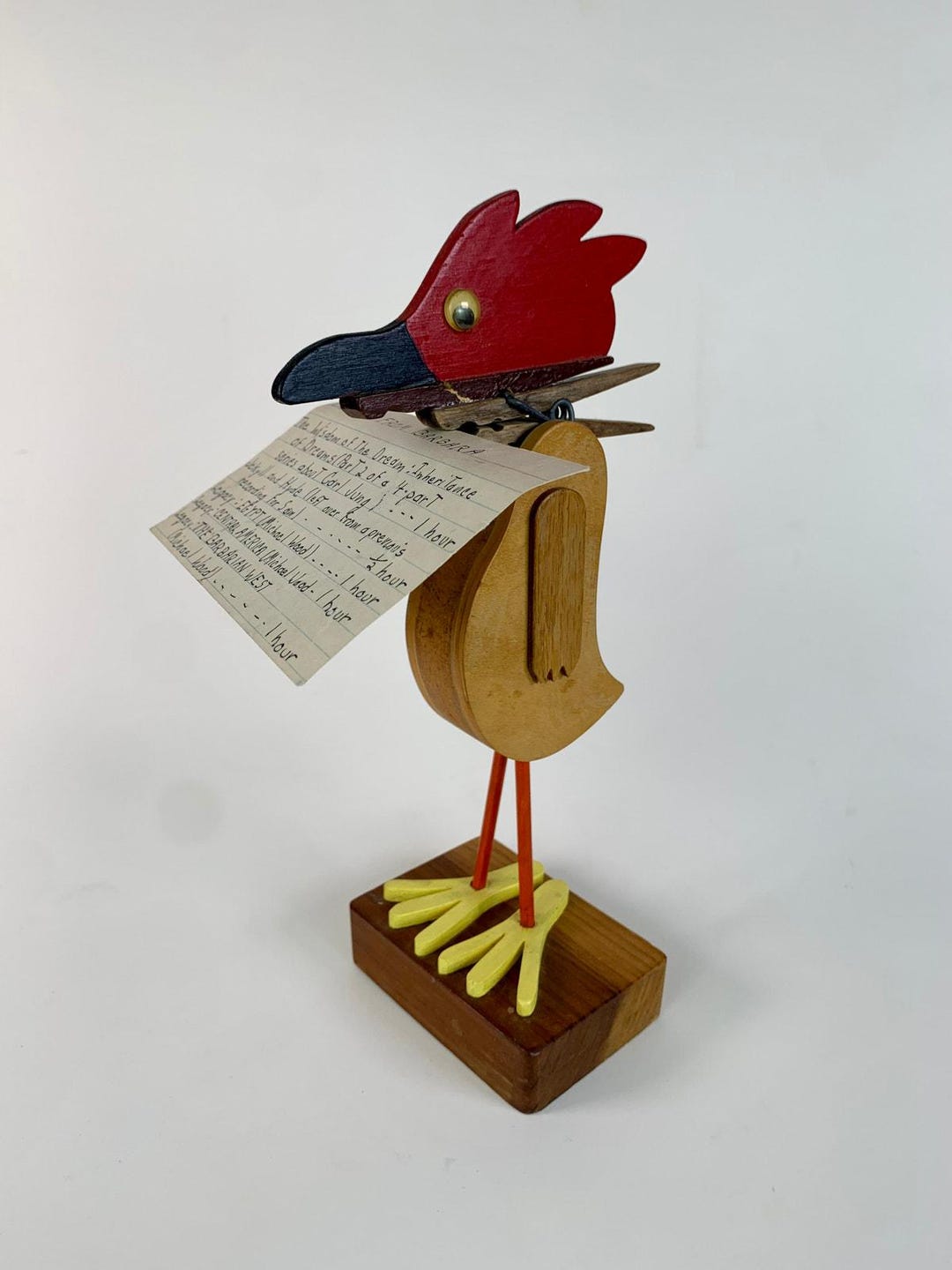 Vintage Kitchen Decor Recipe Card Holder Googly-eyed Road Runner ...