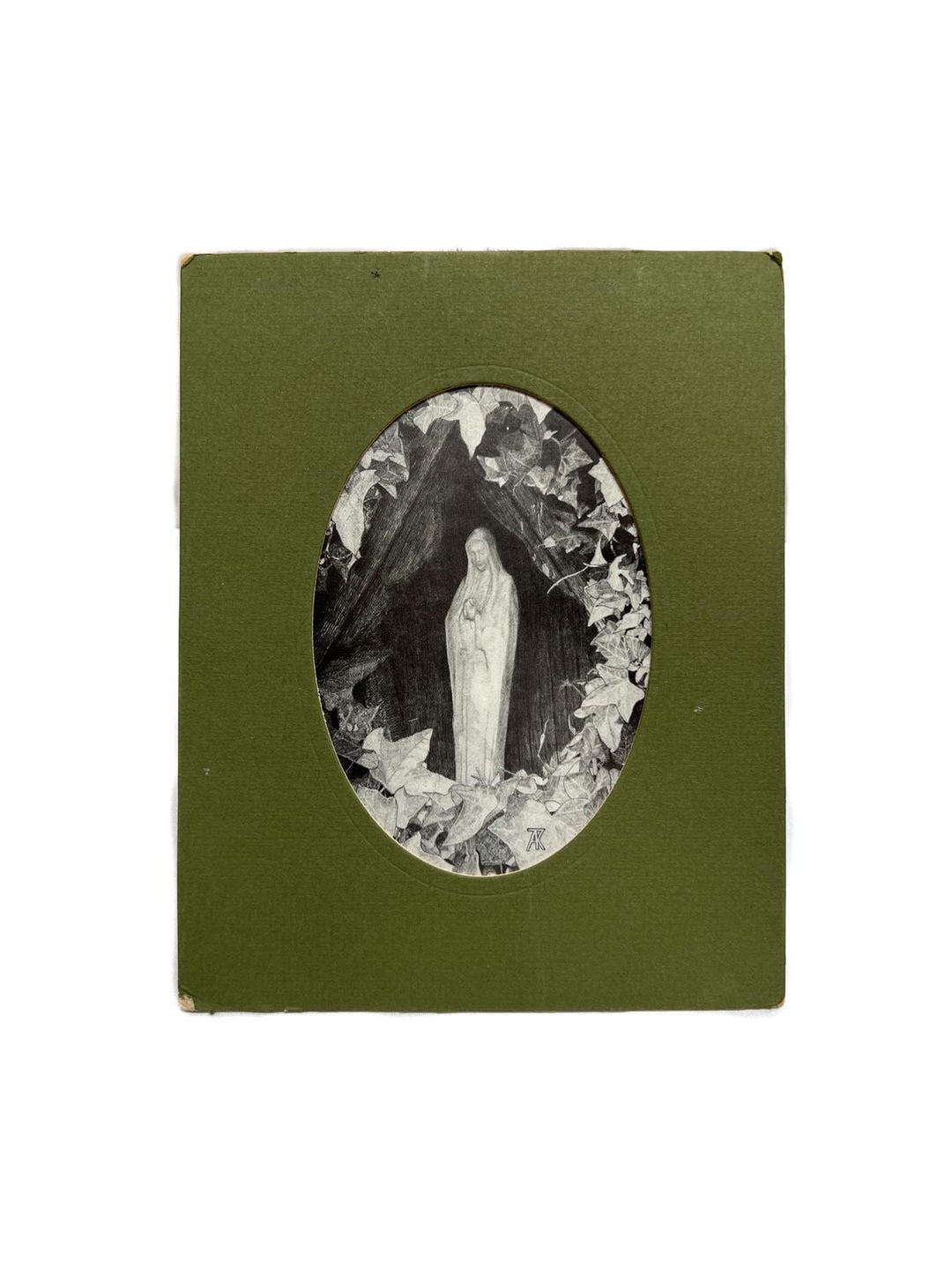 Vintage Religio - Matted Print - Ivy Madonna - Kenneth Tyler - Goth ...