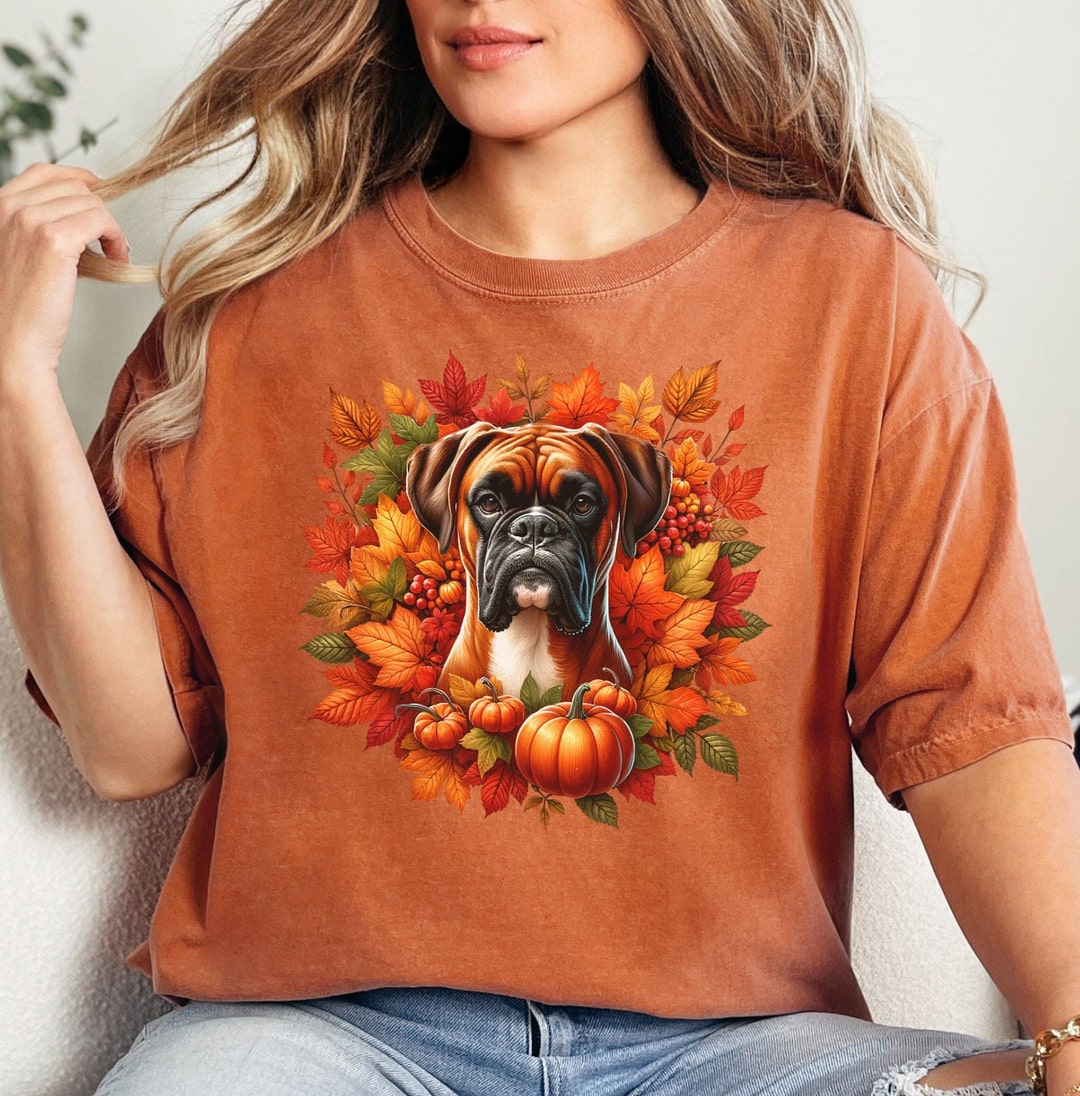 Fall Boxer T-shirt, Autumn Leaves Boxer Tshirt, Fall Colors Boxer Shirt ...