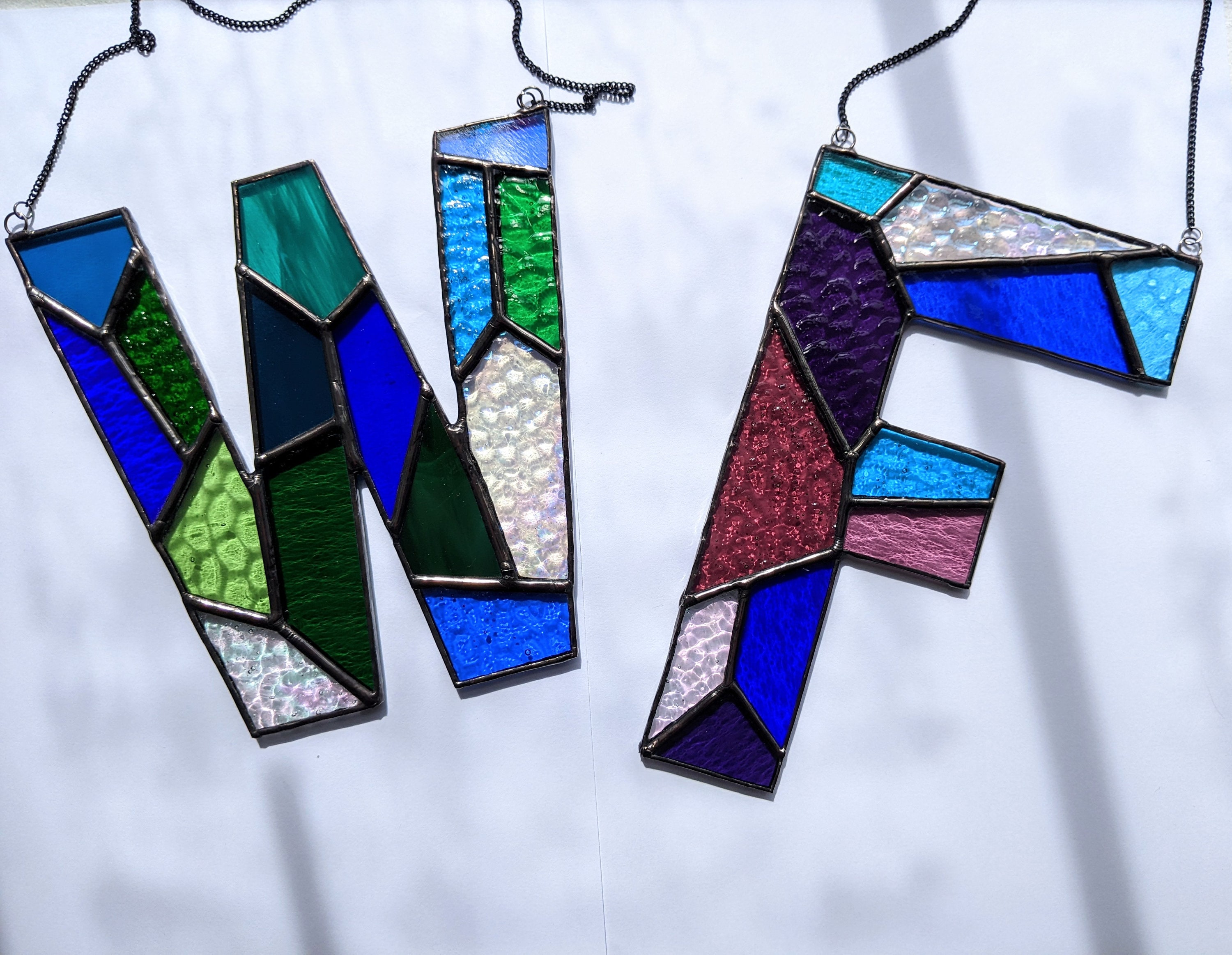 Old Stained Glass Patterns Alphabet