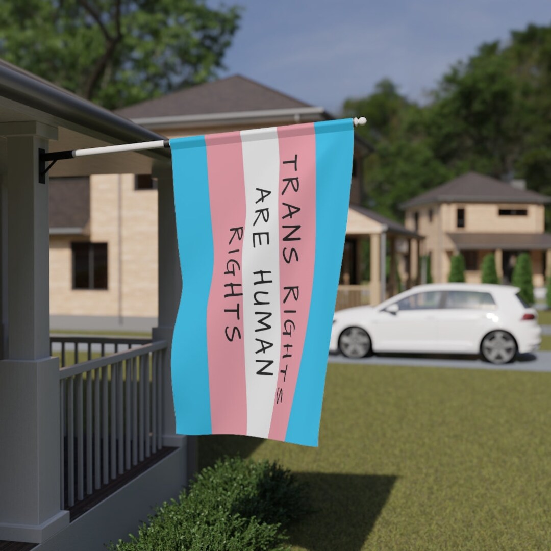 LGBTQIA trans Rights Are Human Rights House Flag / Banner 36x60 - Etsy