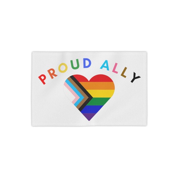 LGBTQIA proud Ally Beach Towel - Etsy