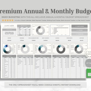 Personal Finance Dashboard Multi-year Finance Dashboard Wealth Template ...