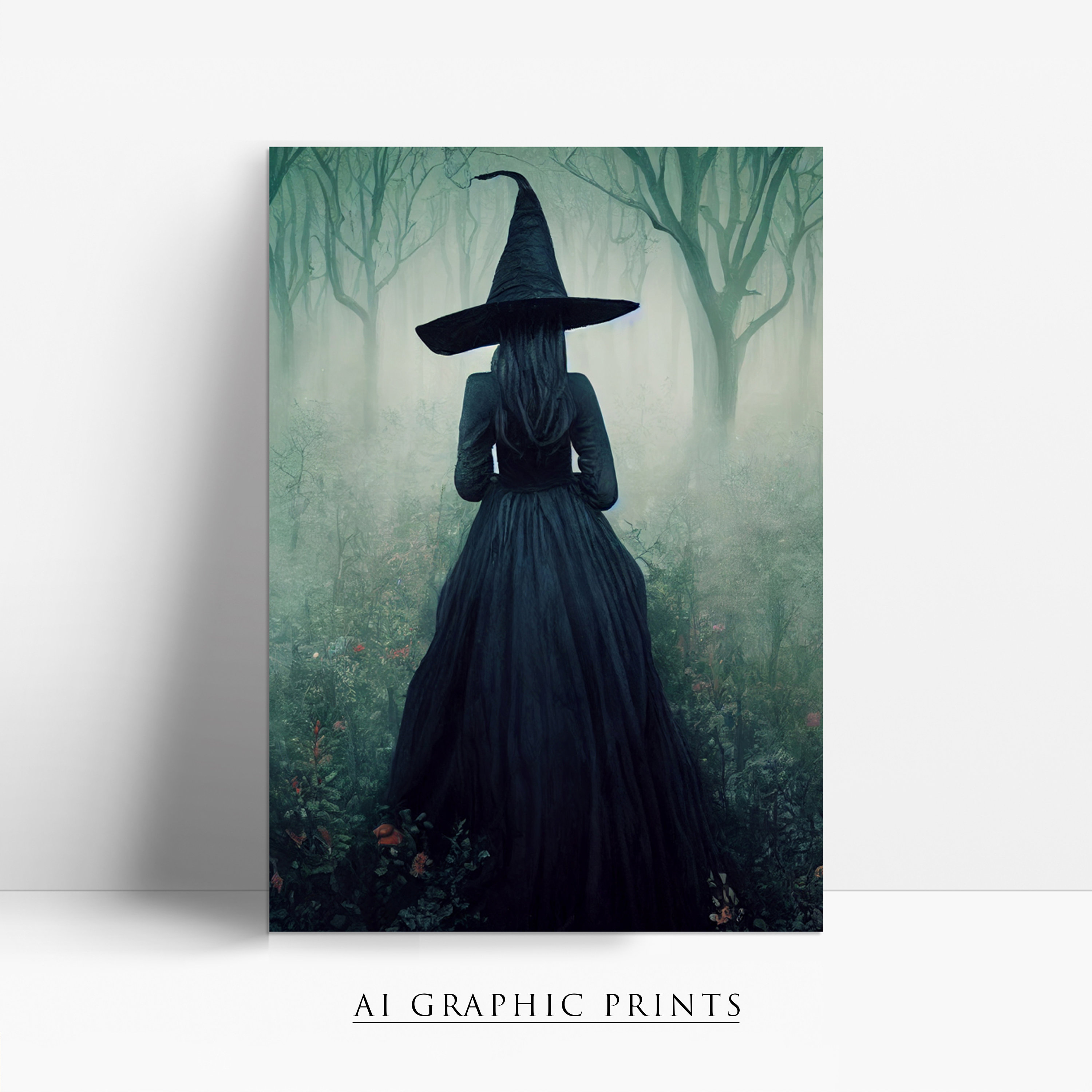 Surreal Witch Art, Halloween, AI Art, AI Created Digital Art, Witchy ...