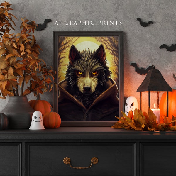 Werewolf Original Art - Etsy