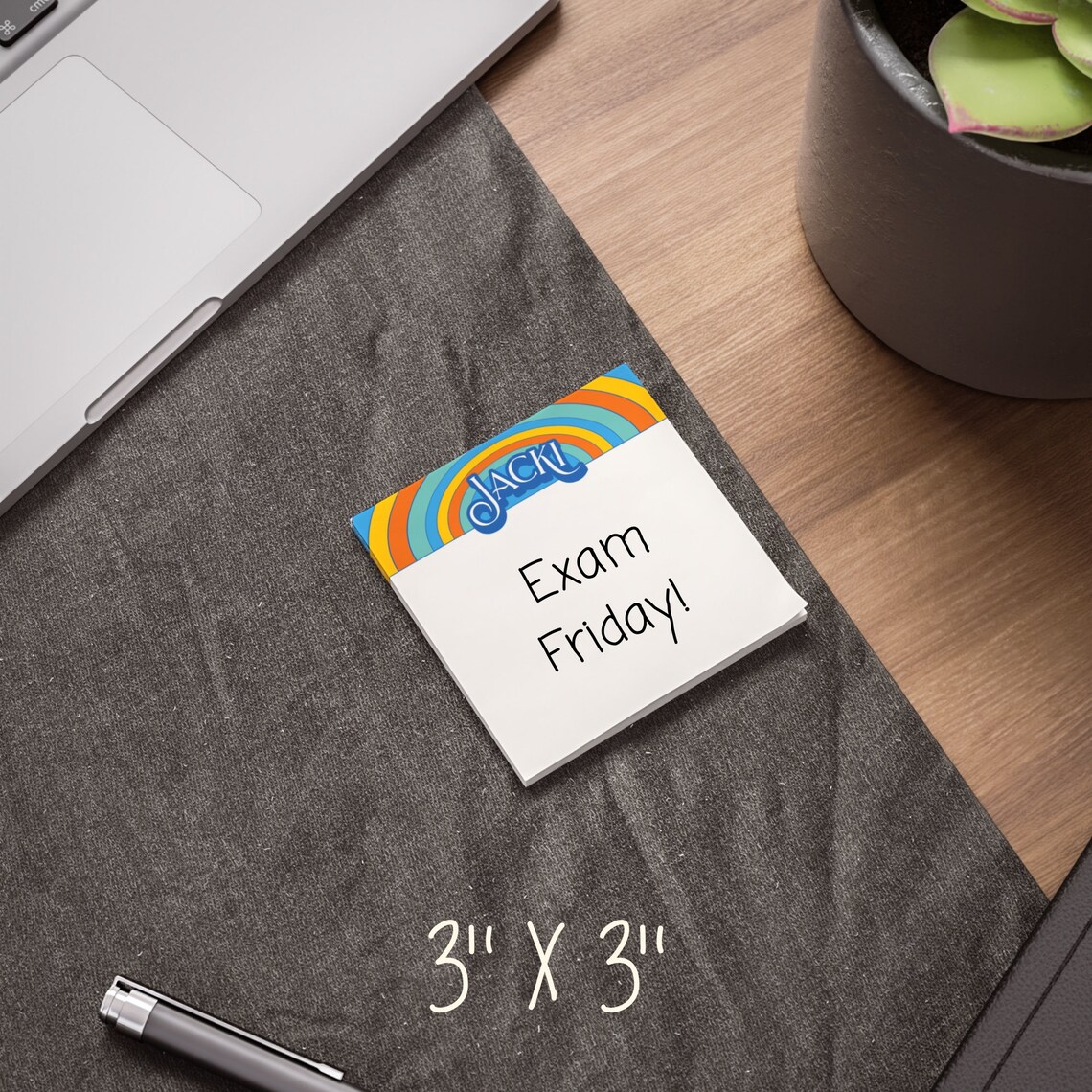 Personalized Post-it® Notes, Colorful Rainbow Gift for Friend, Custom ...