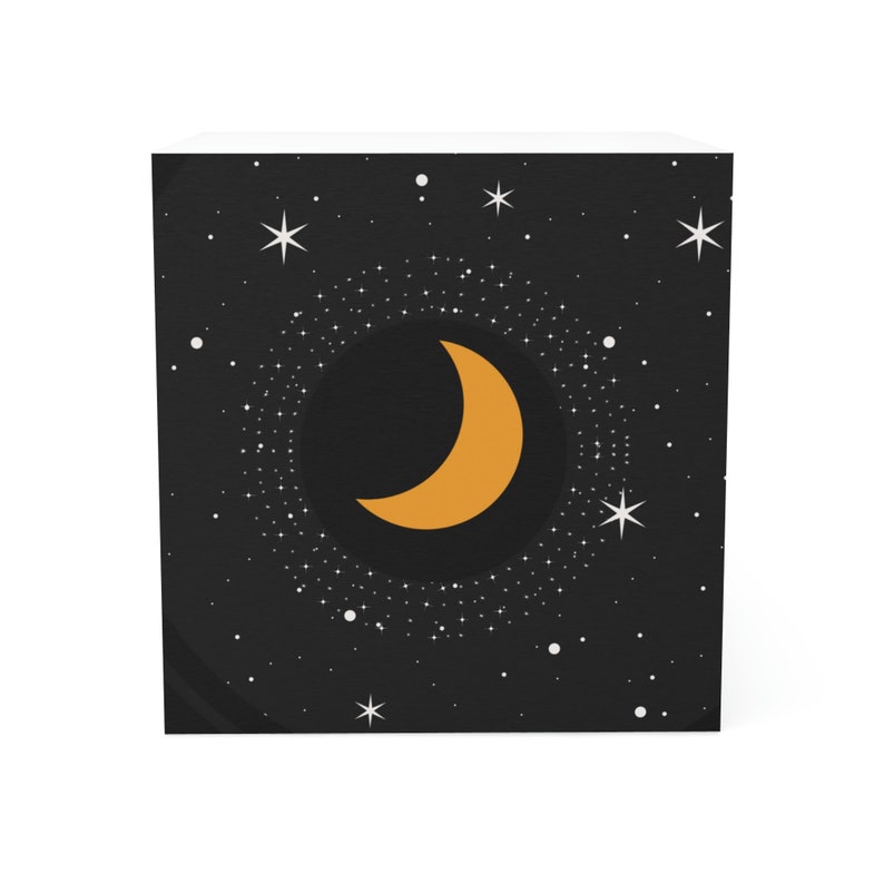Golden Moon in Space Sticky Notes Note Cube Post-it-notes - Etsy