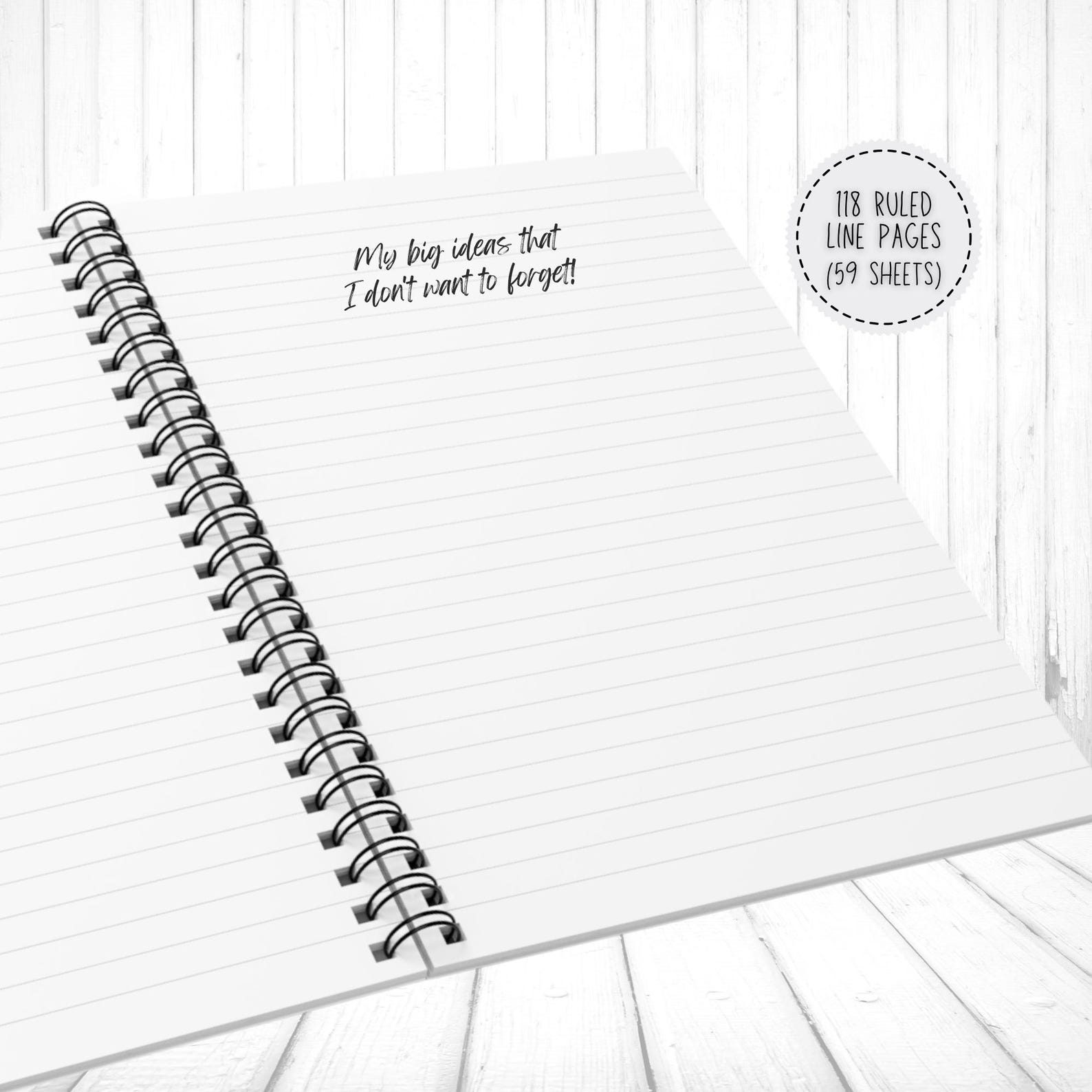 Wildflowers in the Moonlight Soft Cover Spiral Notebook, Beautiful ...
