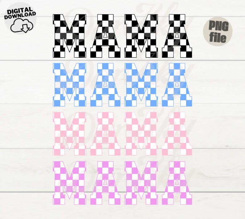 Retro Checkered Mama Png, Mama Png, Distressed Mama Png, Retro Mama Png ...
