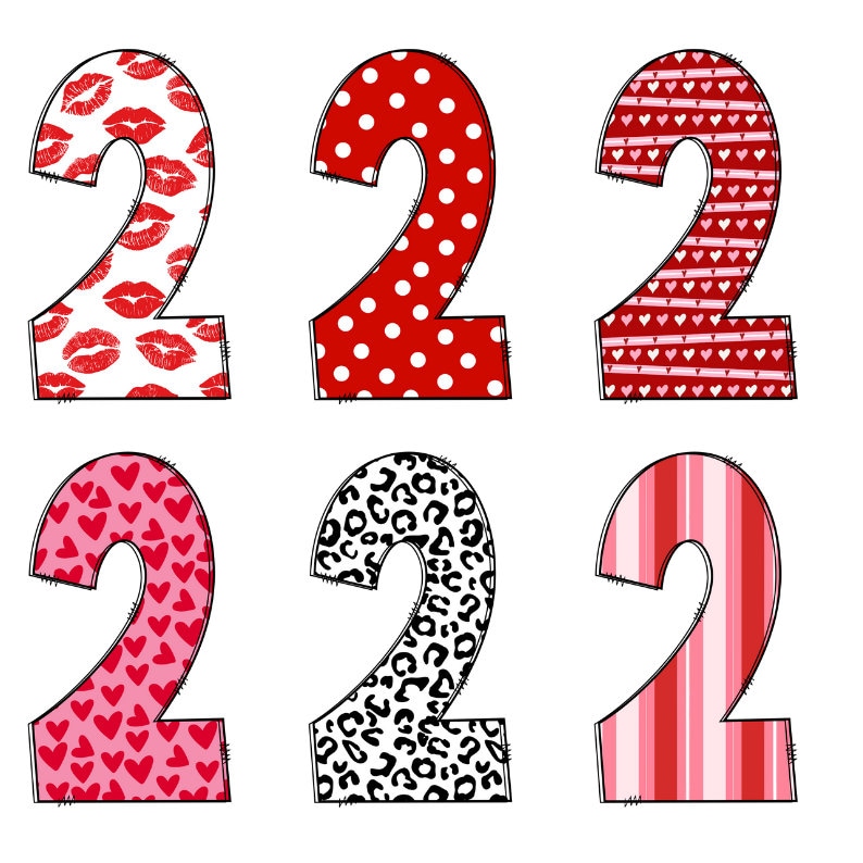 Valentines Day Alphabet With Clip Art PNG Files, Make Your Own Name ...