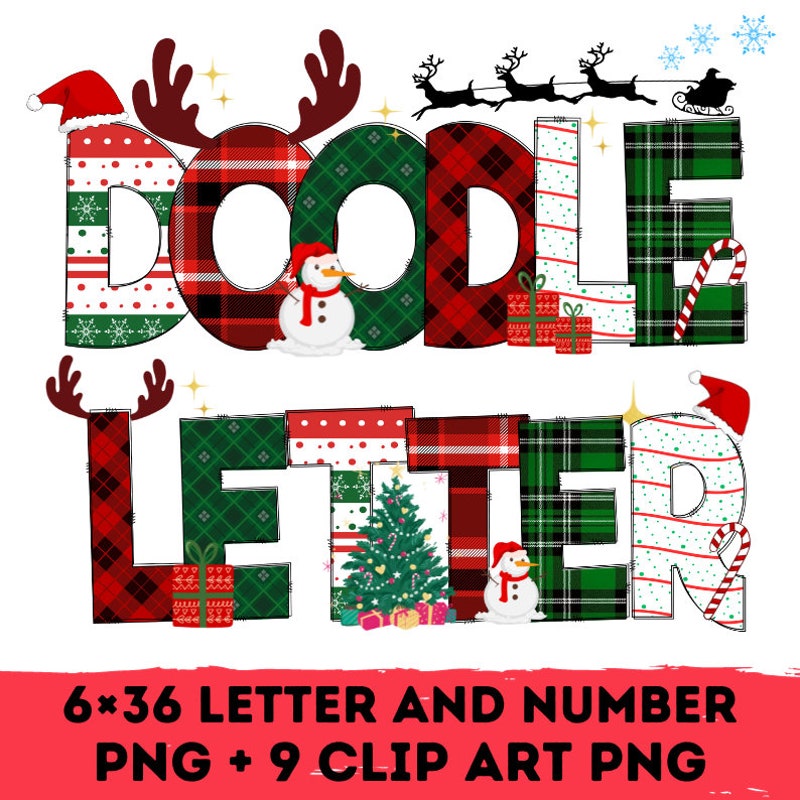 Christmas Doodle - Etsy