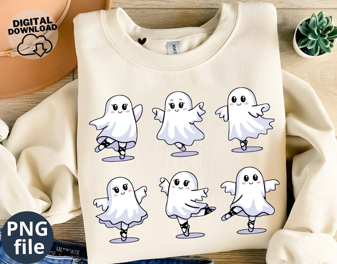 Cute Ballet Ghost Digital Download, Ballet Ghost Ballet Dancer Teacher ...