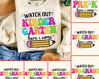 Retro Back to School Bundle, Kindergarten, First Day of School, School ...