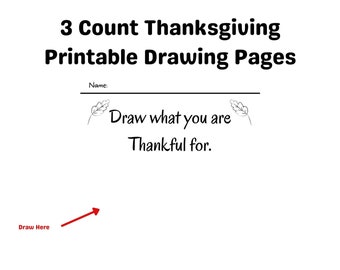 3 Printable Thanksgiving Activity Pages - Etsy
