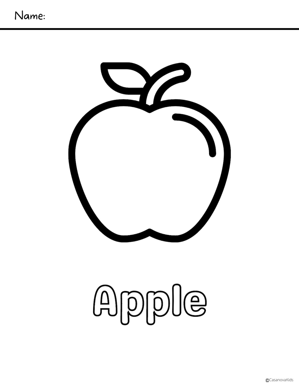 Printable Fruit Coloring Pages 10-count - Etsy