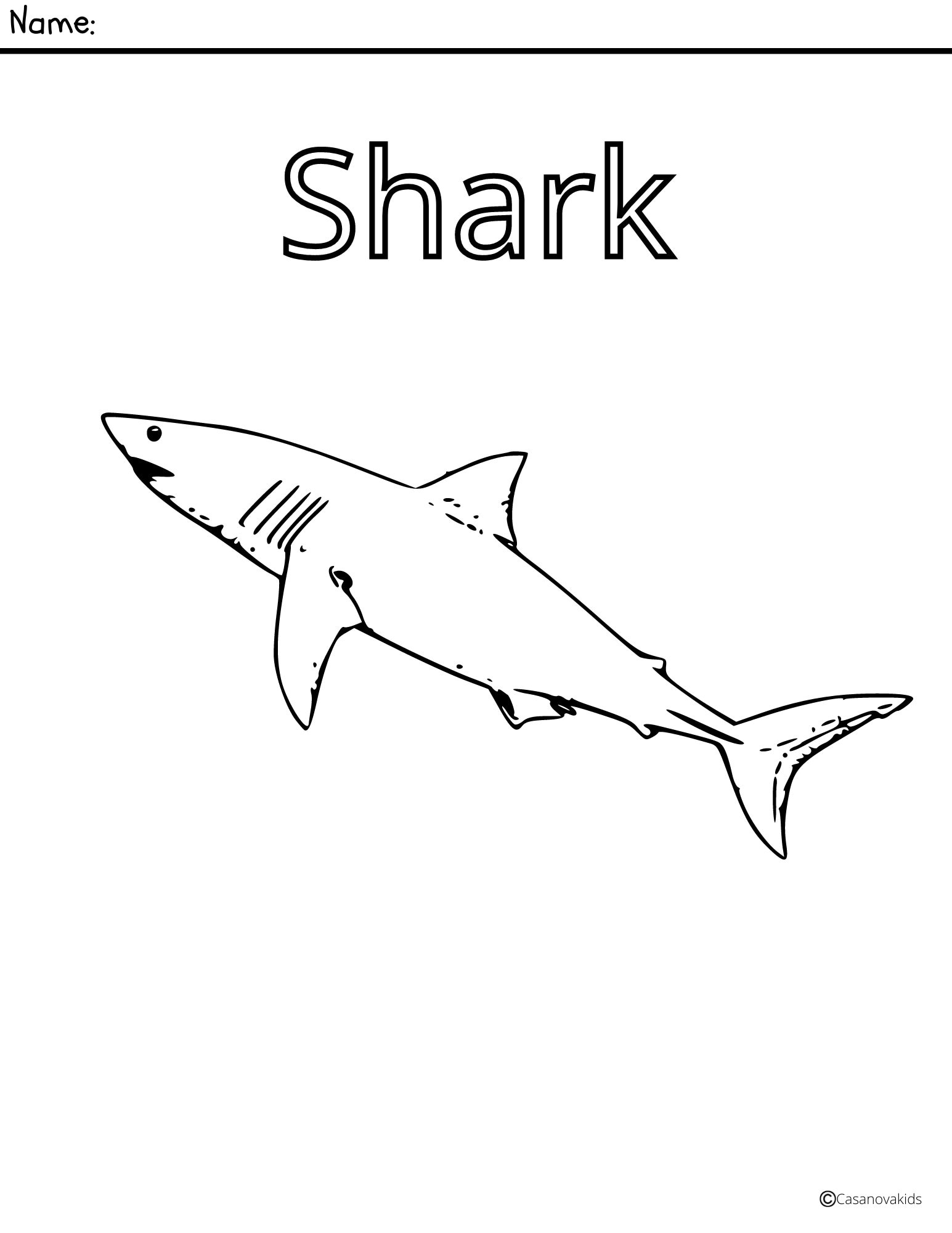 6 Printable Sea Creature Coloring Pages - Etsy