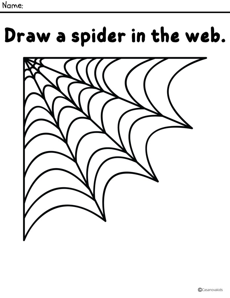 3 Printable Halloween Spider Activity Packet - Etsy