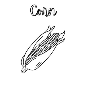 Thanksgiving Printable Coloring Pages 5-count - Etsy