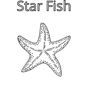 6 Printable Sea Creature Coloring Pages - Etsy