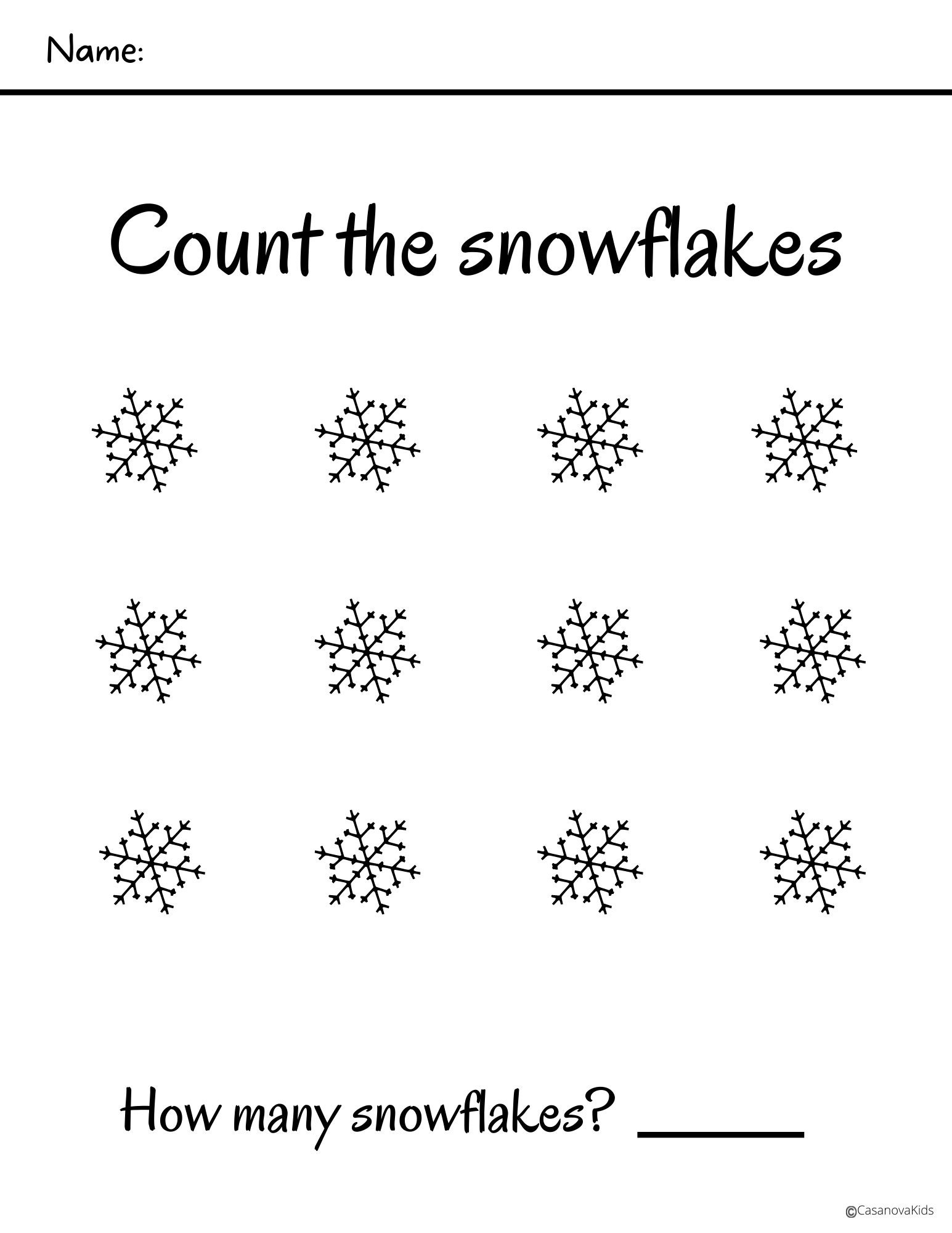 3 Page Printable Winter Activity Packet - Etsy