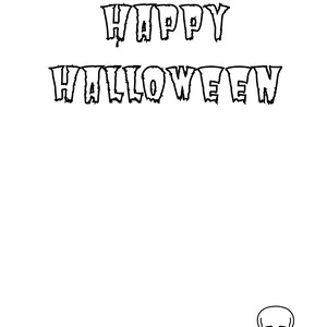 Printable Color & Draw Halloween Pages 4-count - Etsy
