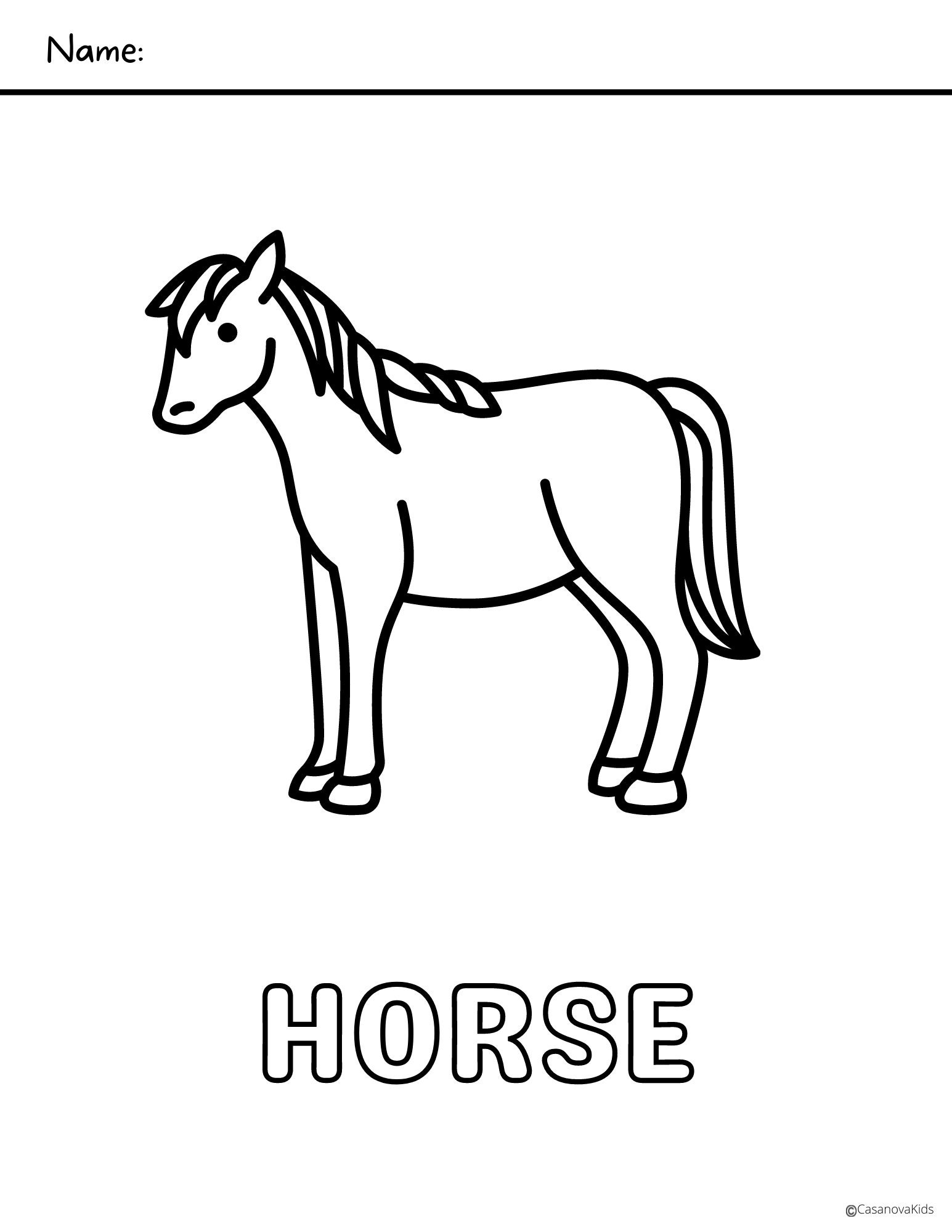 Printable Animal Coloring Pages 6-count - Etsy