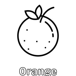 Printable Fruit Coloring Pages 10-count - Etsy