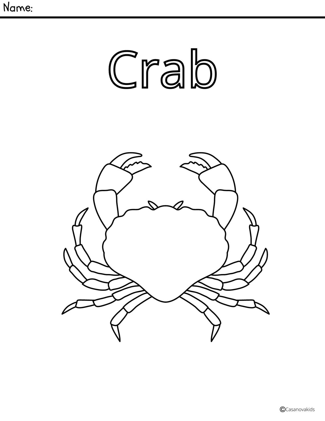 6 Printable Sea Creature Coloring Pages - Etsy