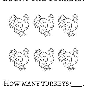 3 Printable Thanksgiving Activity Pages - Etsy