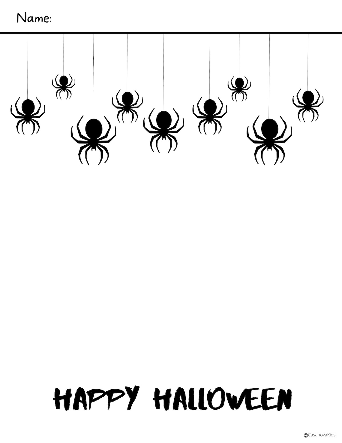 Printable Color & Draw Halloween Pages 4-count - Etsy