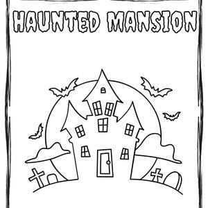 Printable Halloween Coloring Pages 8-count - Etsy