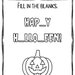 8 Printable Halloween Coloring Pages 4 Halloween Activity Pages total ...