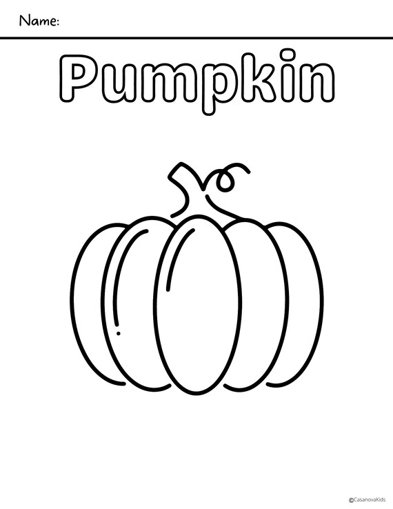 5 Little Pumpkin Coloring
