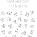 Printable Letter Search Coloring Pages Letters A-Z - Etsy