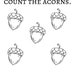4 Printable Fall Acorn Activity Pages - Etsy