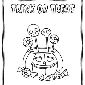8 Printable Halloween Coloring Pages + 4 Halloween Activity Pages ...